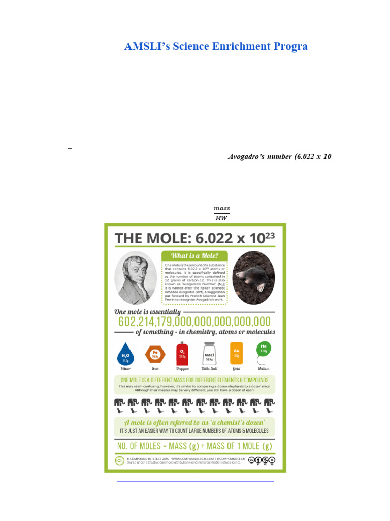 Stoichiometry Concepts for Grades 9-11 | PDF | Mole (Unit) | Stoichiometry