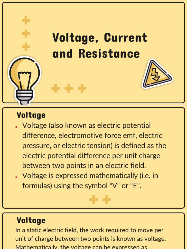 Understanding Voltage, Current, and Resistance | PDF | Voltage ...