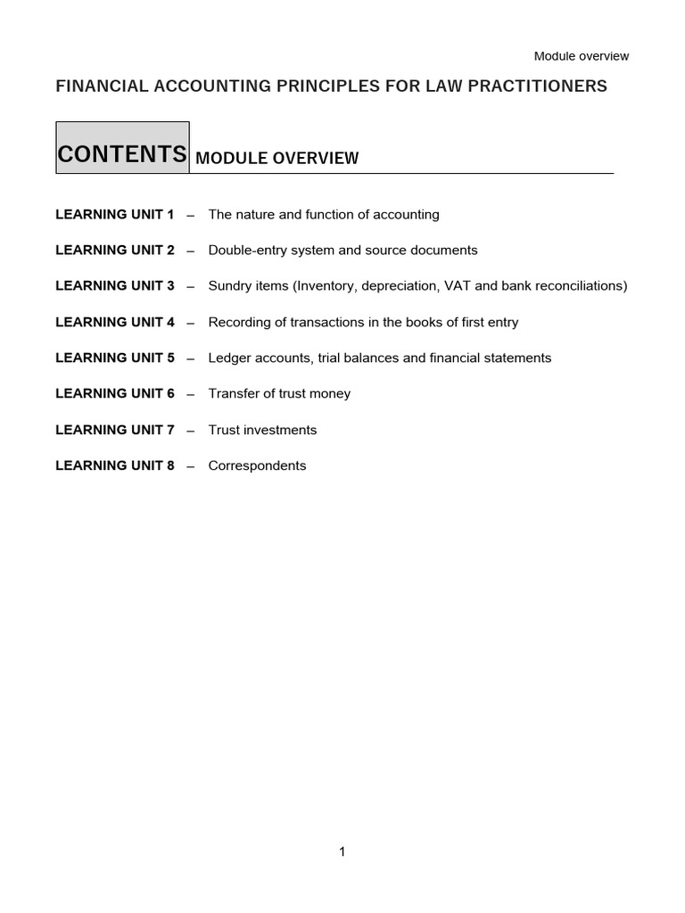 FAC1503 - 2025 - Module Overview - Updated | PDF | Debits And Credits ...