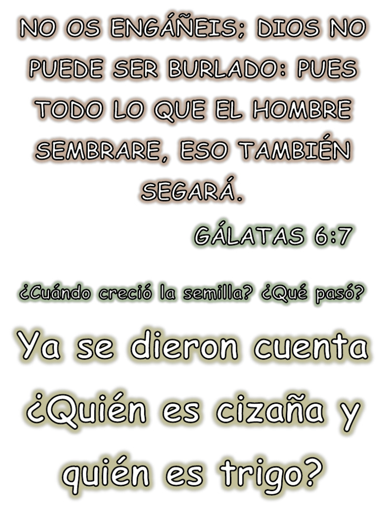 TRIGO Y CIZAÑA | PDF