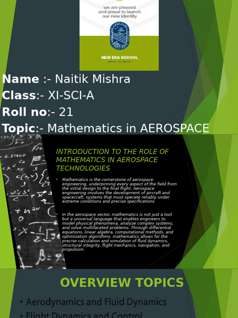 Mathematics in Aerospace Engineering | PDF | Lift (Force) | Fluid Dynamics
