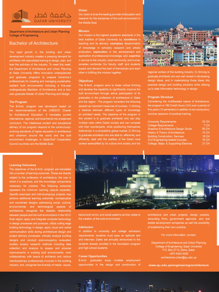 Barch Online Brochure 2017 | PDF | Design | Urban Planning