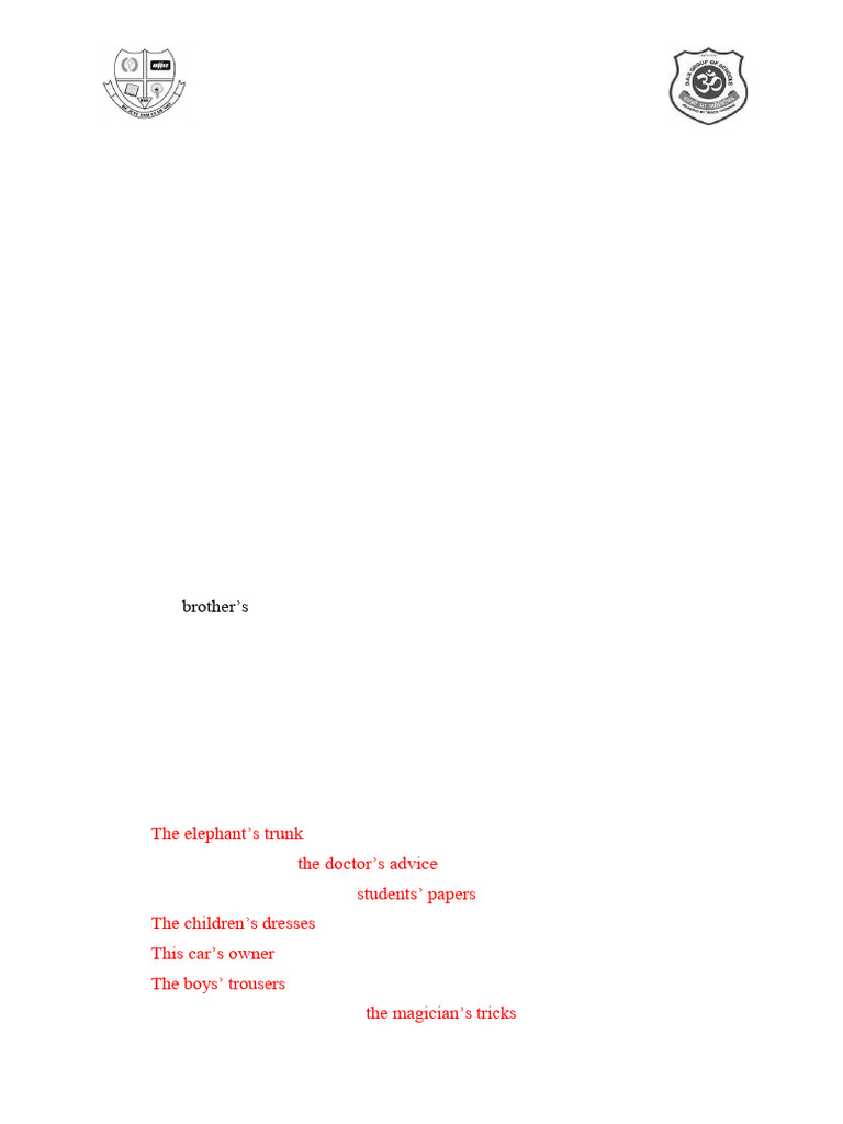 Class 3 English Worksheet 10 Answerkey | PDF