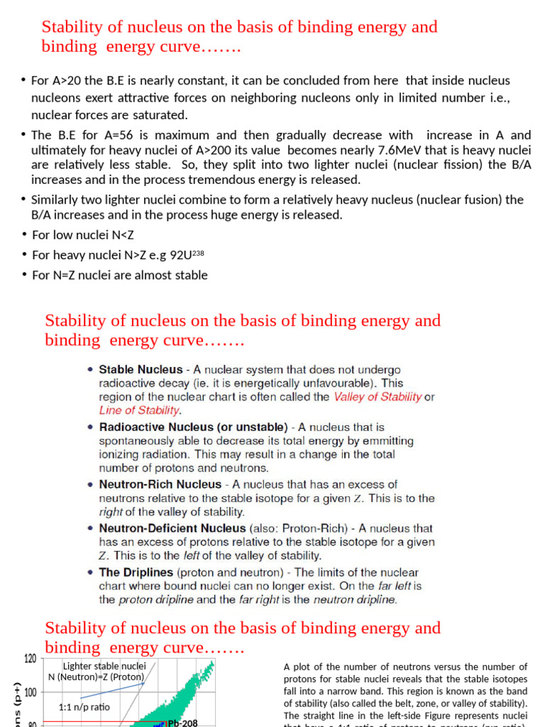 Nuclear Stability and Binding Energy Analysis | PDF | Atomic Nucleus ...