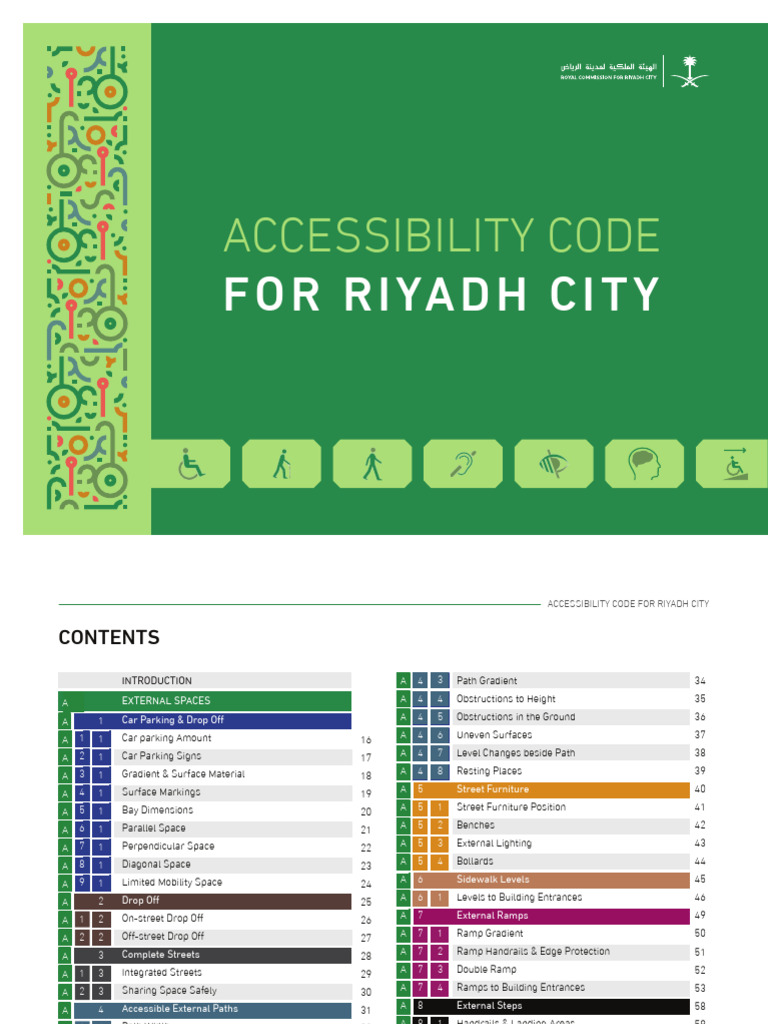 Accessibility Code For Riyadh City | PDF | Parking | Accessibility