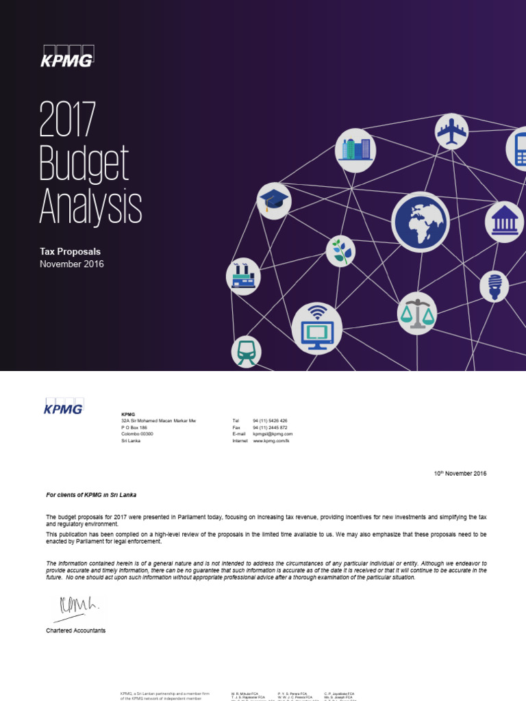 Budget 2017 - KPMG Publication | PDF | Taxes | Tax Bracket
