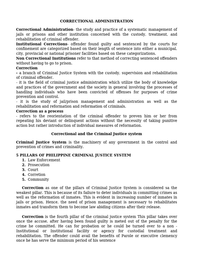 Correctional Administration | PDF | Prison | Crimes