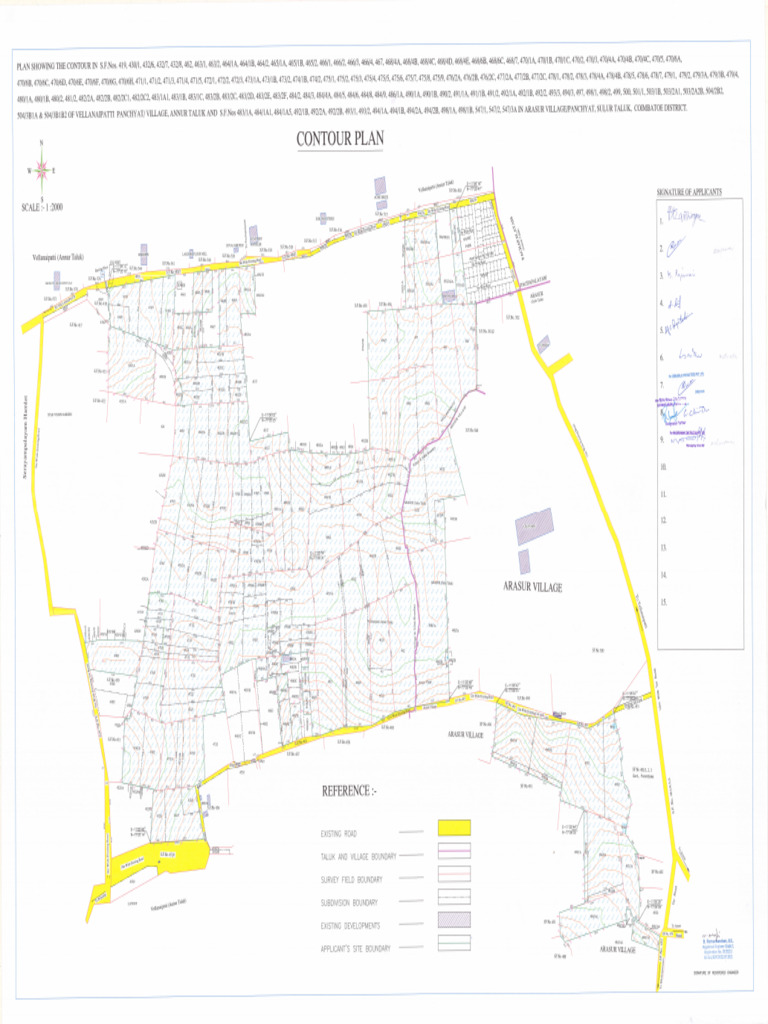 Annexure II - Contour Plan | PDF