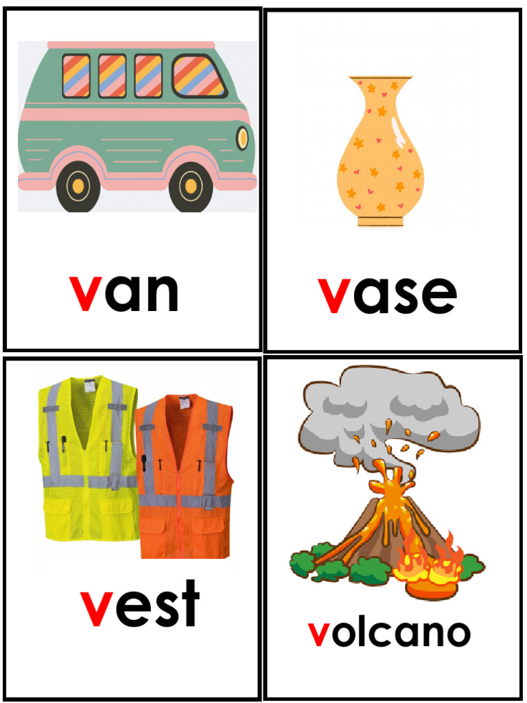 Letter V Flashcards | PDF