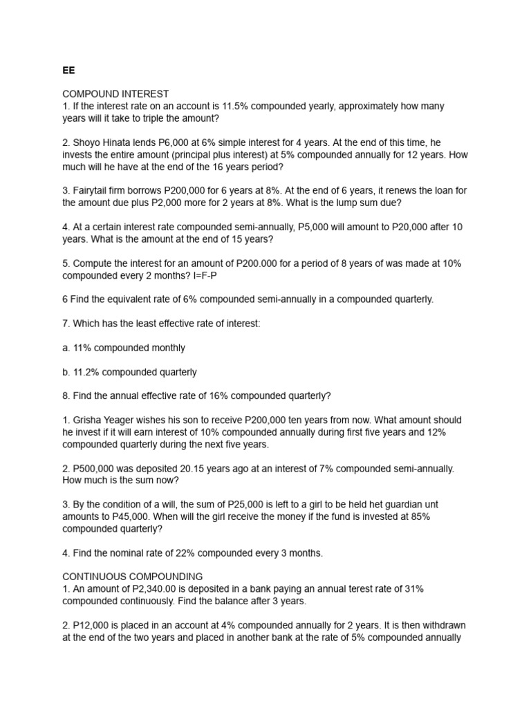 Engineering Economy Problems | PDF | Depreciation | Financial Economics