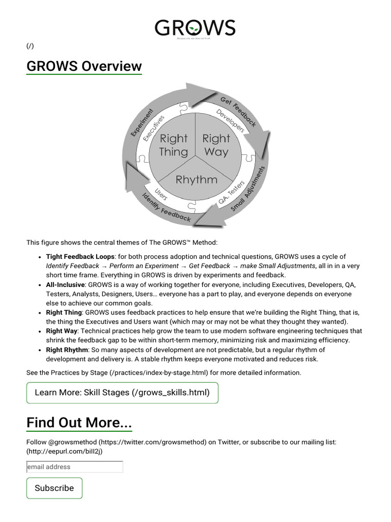 GROWS Overview | PDF