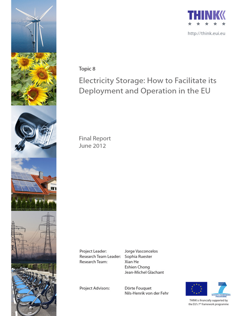 Electricity Storage How To Facilitate It | PDF | Energy Storage ...