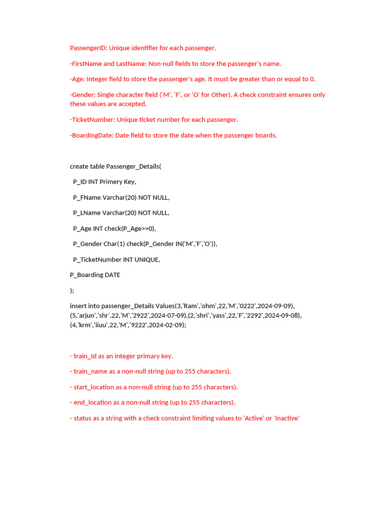 Passenger Identification and Details | PDF