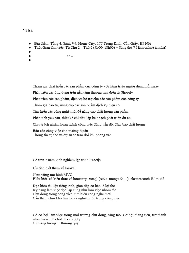 JD Reactjs - Secomus | PDF