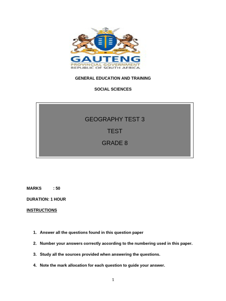 Grade 8 Geography Test on Time Zones | PDF | Astronomy