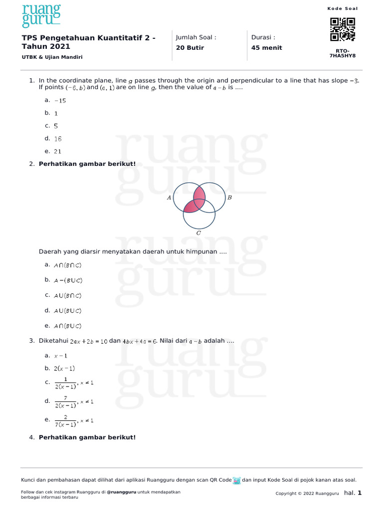 Pengetahuan Kuantitatif | PDF