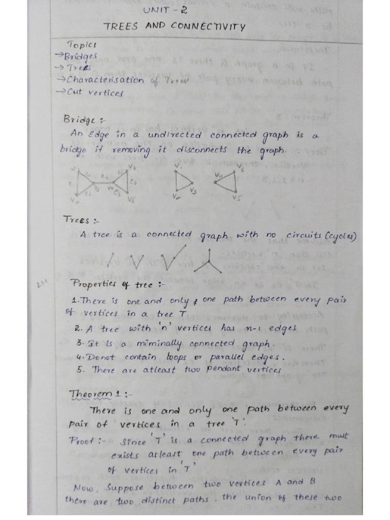 Graph Theory - Unit 2 | PDF