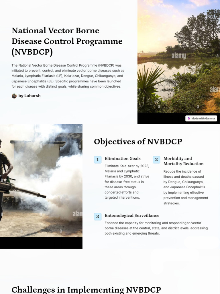 National Vector Borne Disease Control Programme NVBDCP | PDF | Malaria ...