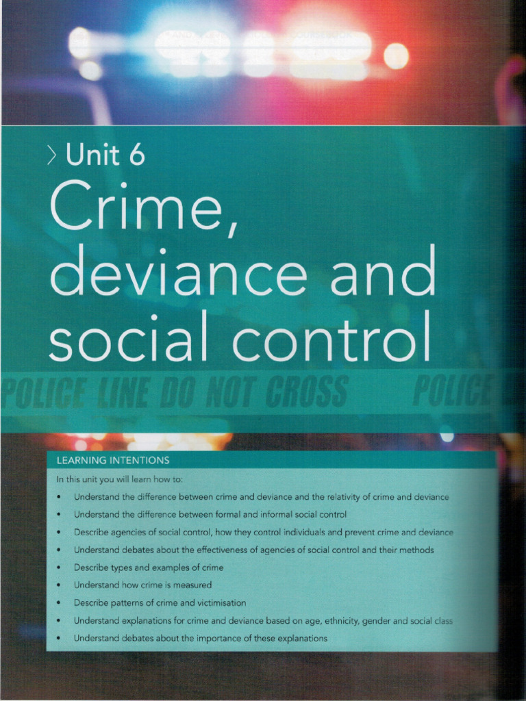 Sociology Unit 6 | PDF