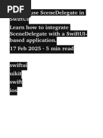 Swift U I Lifecycle | PDF | Swift (Programming Language) | Computer Science