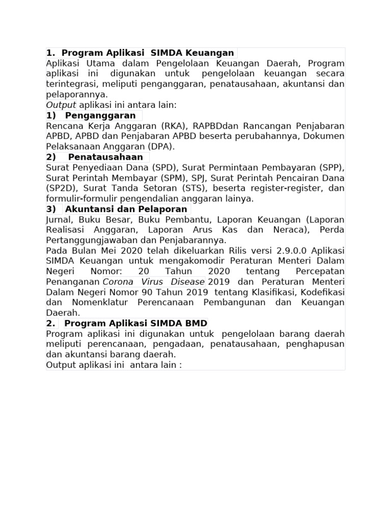 Materi br2 Simda | PDF