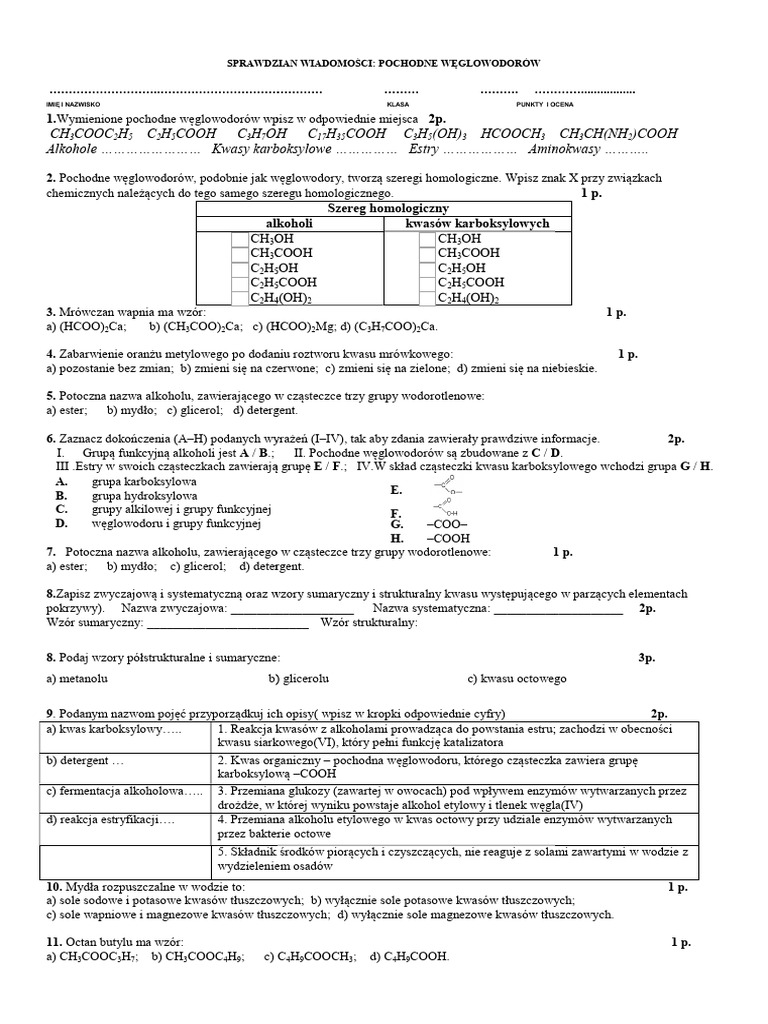 SPR KL 8 Chemia | PDF