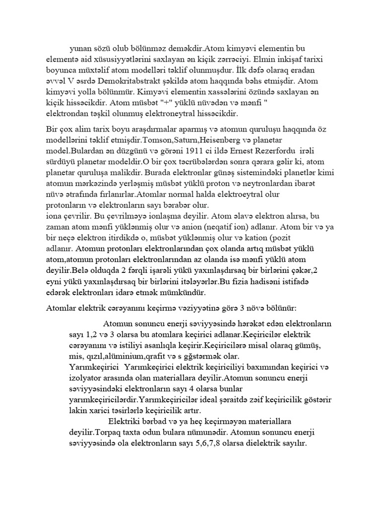 Atom VƏ Om Qanunu | PDF