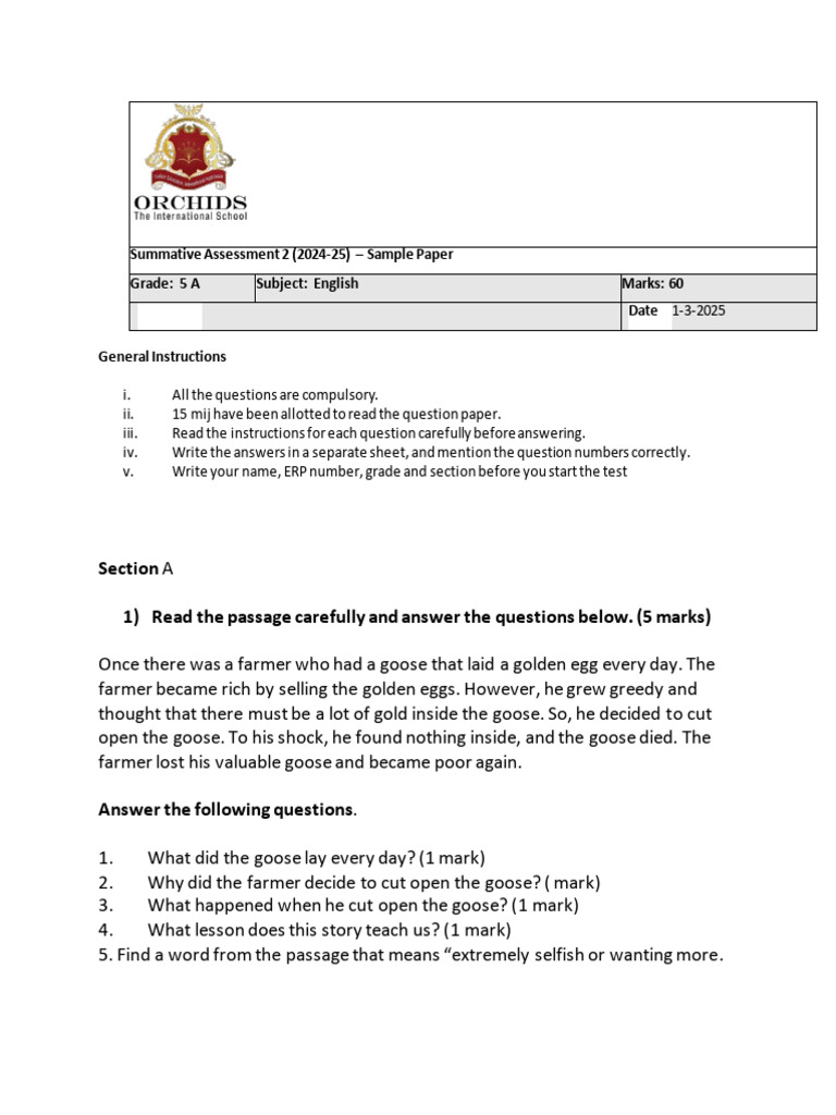 English Grade 5 New | PDF