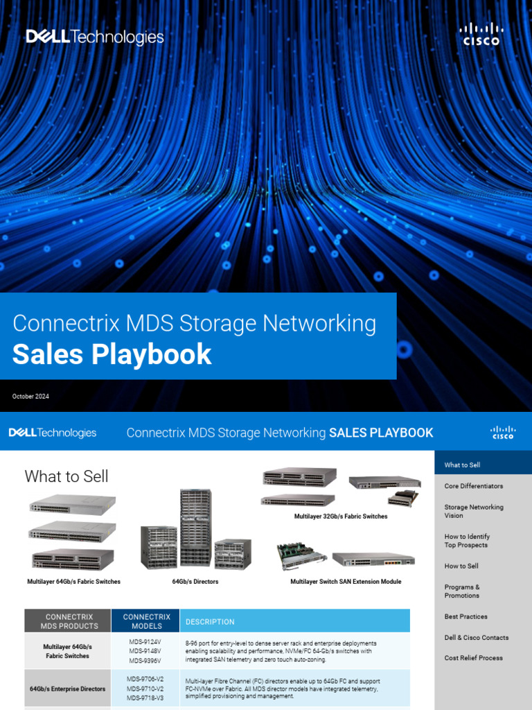 Dell Emc Connectrix Mds San Sales Playbook | PDF | Network Switch ...