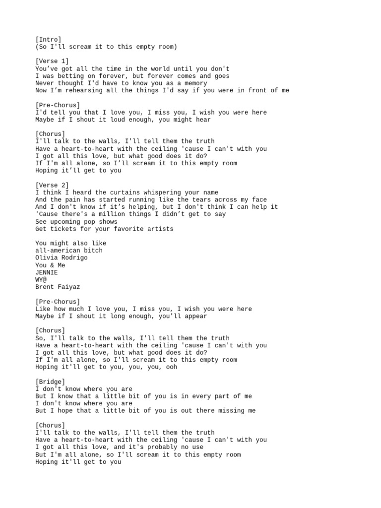 [Intro] jamie miller emty room | PDF