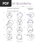 Corbettmaths Circle Theorems Guide | PDF | Circle | Euclid