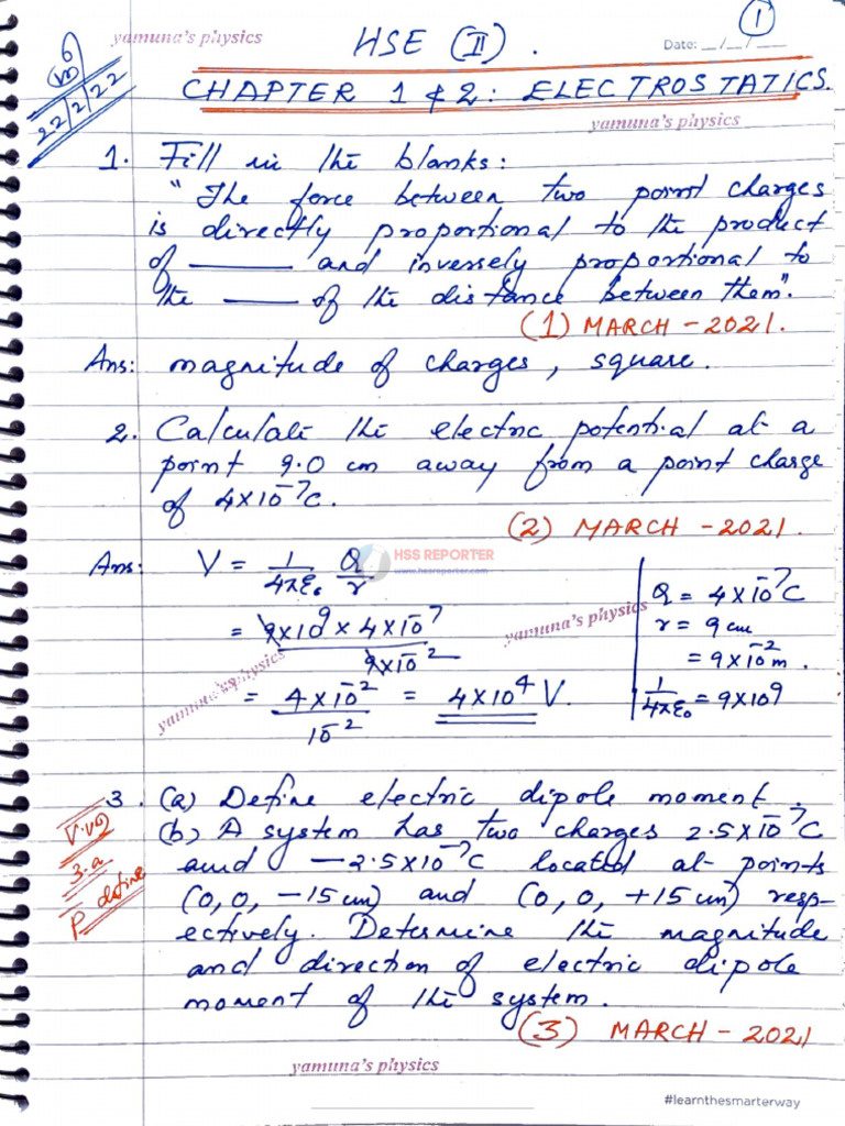 hssrptr_-2 Phy (chp1&2) previous qn&ans | PDF