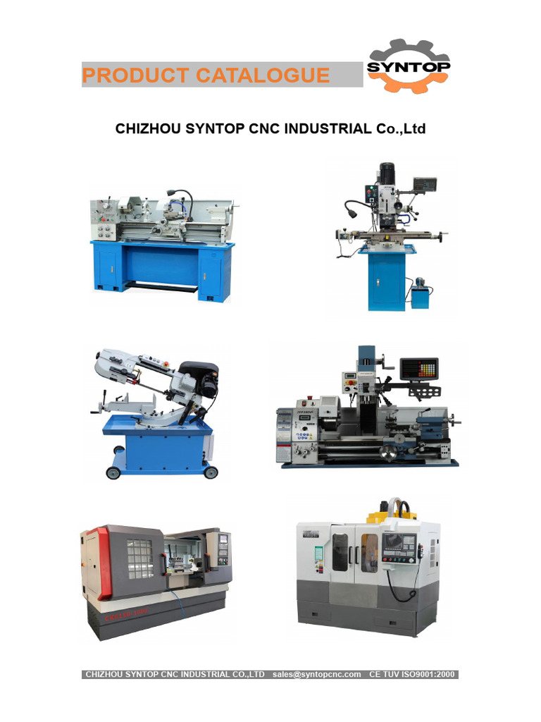 Catalogue of Machine Tools From SYNTOP CNC | PDF | Numerical Control | Drill