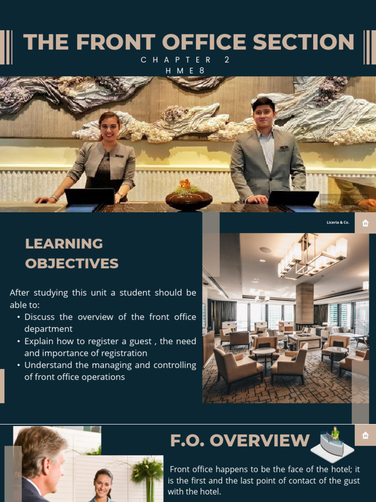 Front Office Operations Overview | PDF