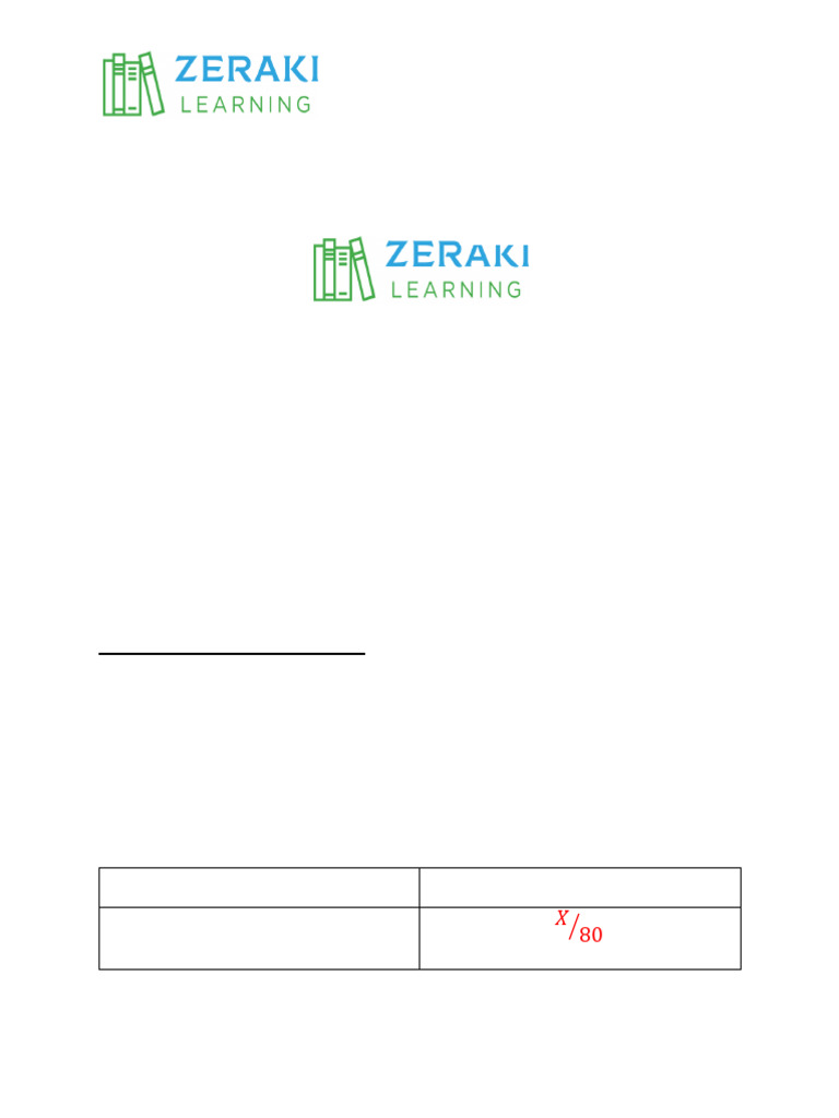 Physics Form 1 - Zeraki Achievers 2.0 - Marking Scheme | PDF | Force ...