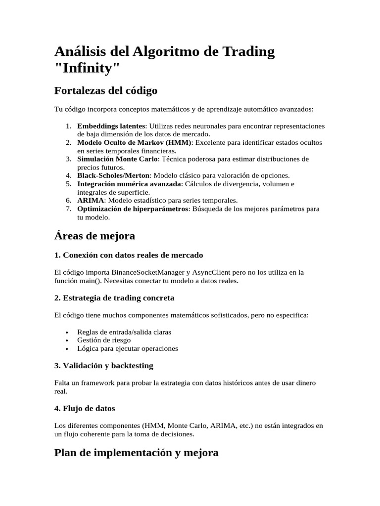 Análisis del Algoritmo de Trading cloud | PDF | Integral | Matemáticas Aplicadas