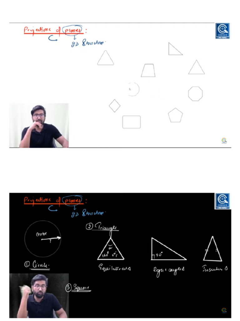 projection of plane and solids | PDF