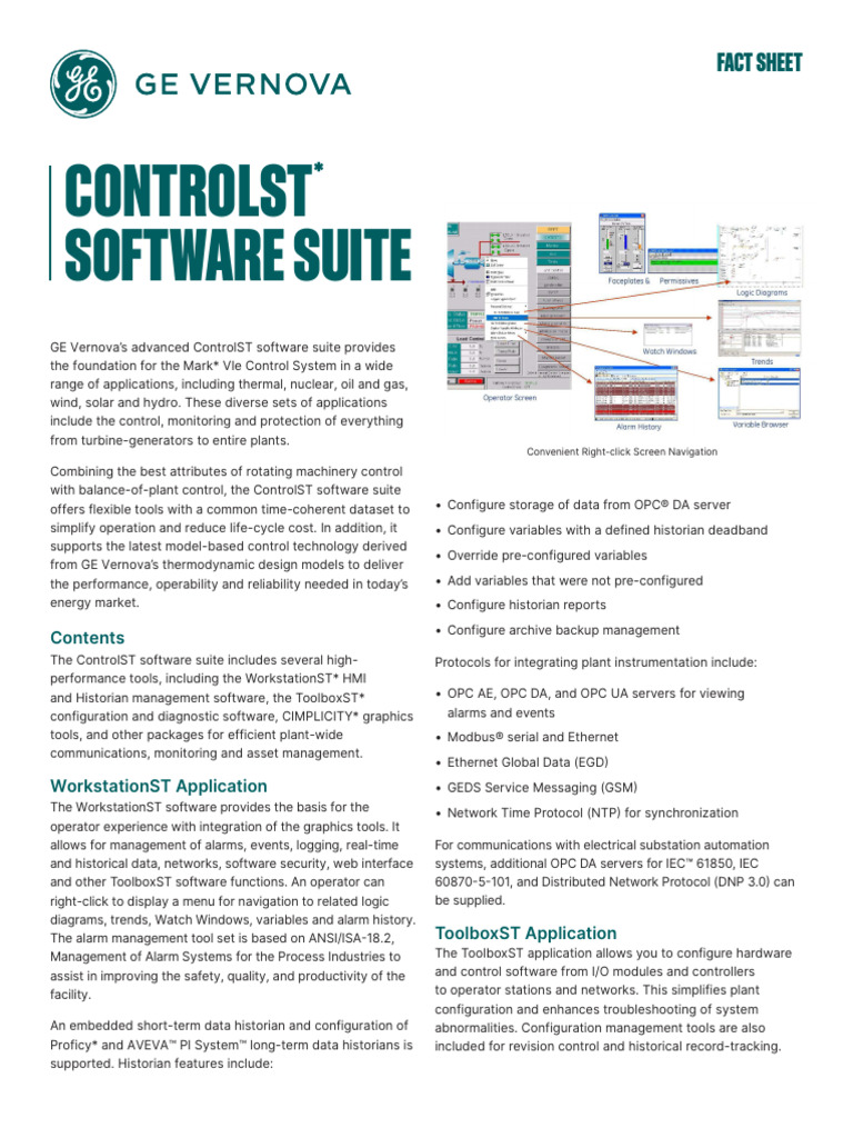 GEA35420 GEV ControlST Factsheet R2 | PDF | Embedded System | Computer Architecture