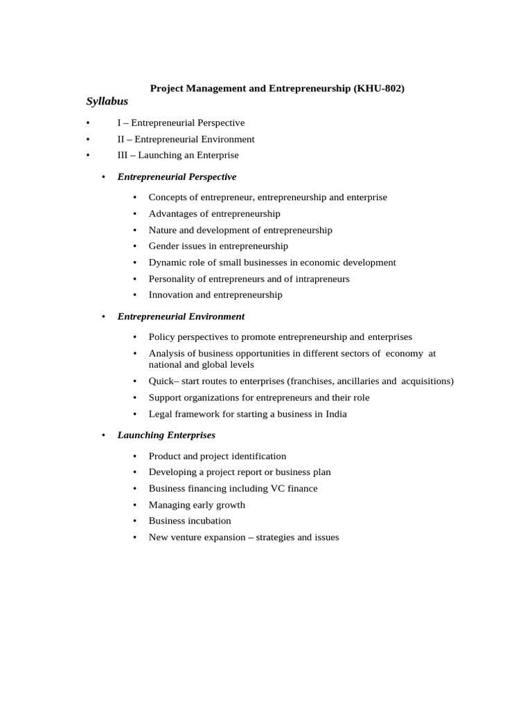 Entrepreneurship Notes | PDF | Entrepreneurship | Business