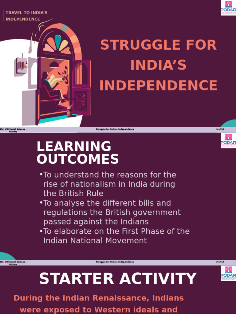 First Phase of India's Independence Movement | PDF | Indian ...