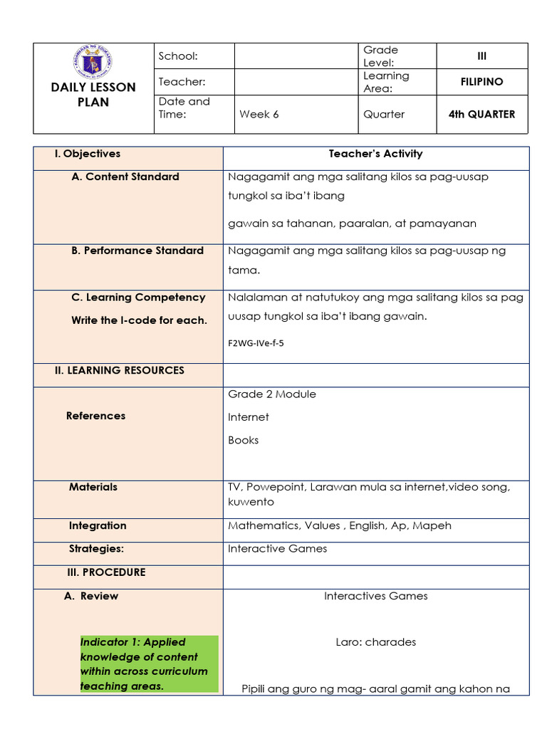 Lesson Plan Pmes | PDF