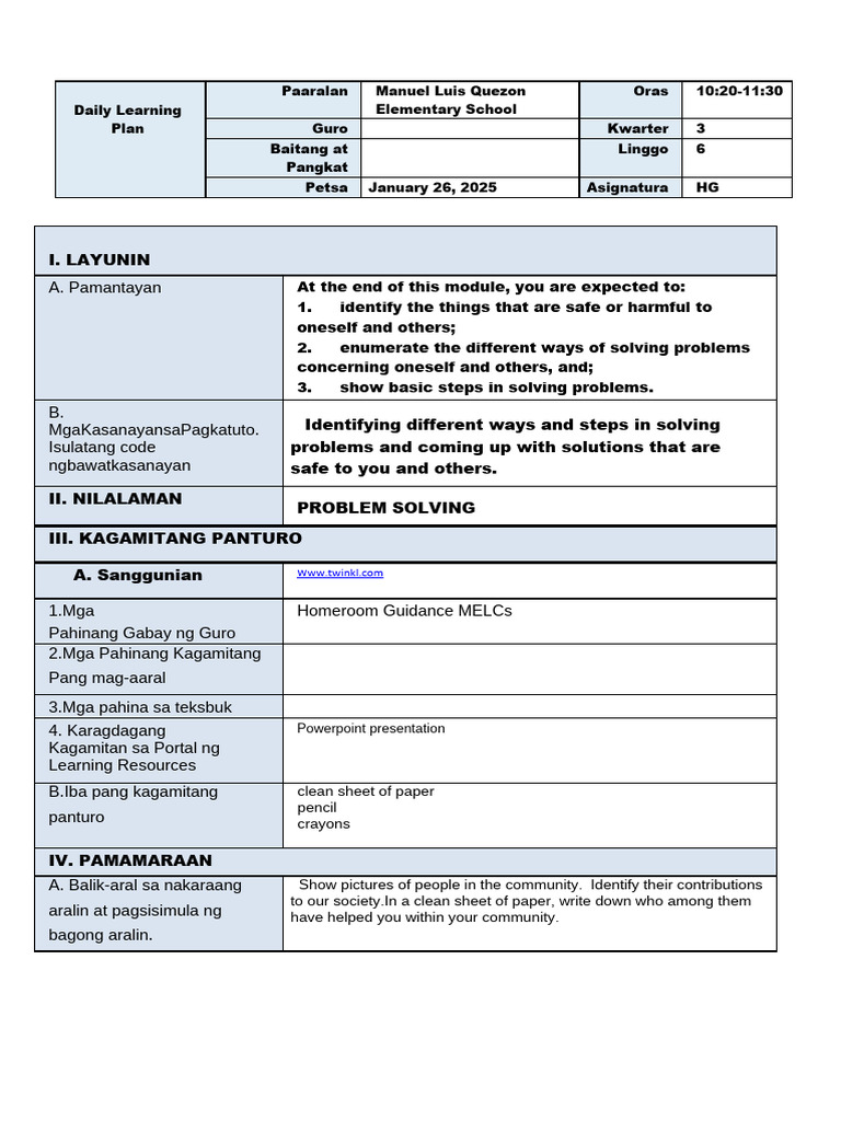 HGP Q3 DAY 5 - Week 6 MODULE 9 | PDF | Breathing