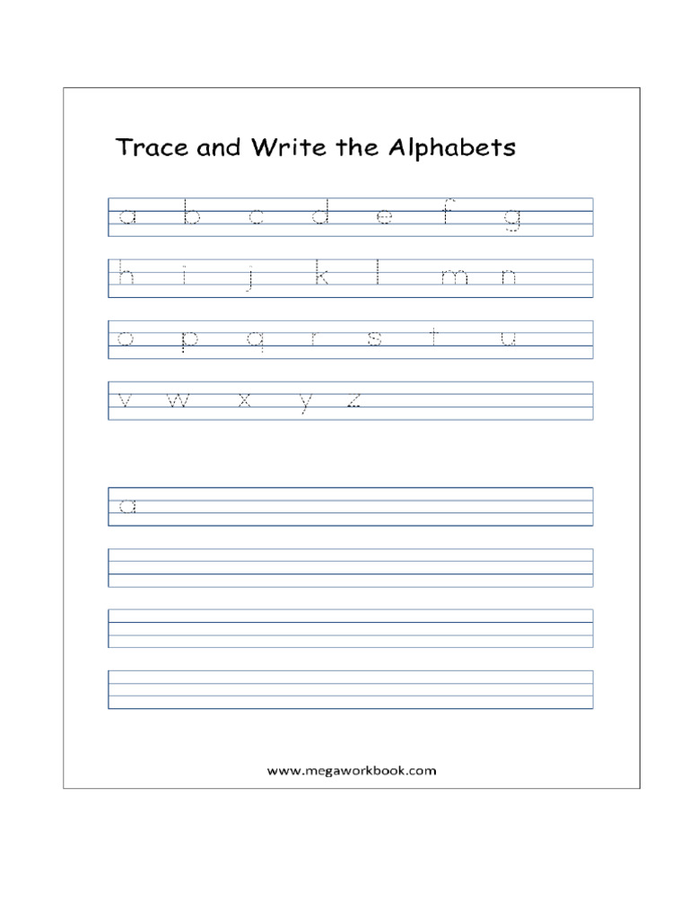 Alphabet Small Letters | PDF