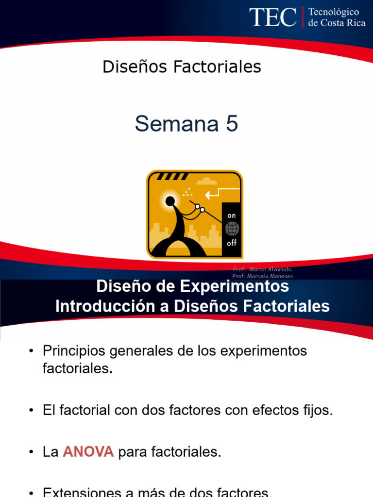 Diseños Factoriales | PDF | Diseño de experimentos | Análisis de variación