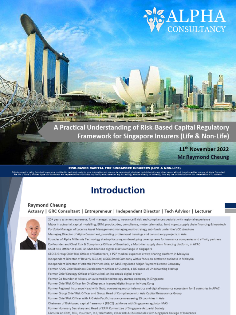 Risk Based Capital (Life & Non-LIfe) Workshop - SAS - 1 Day | PDF ...