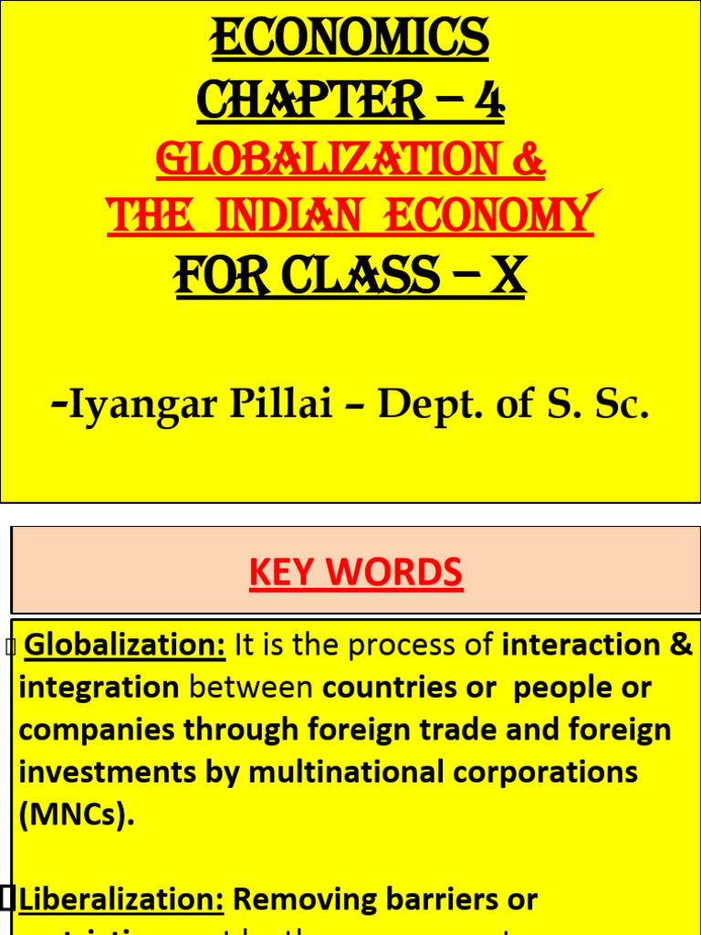 Chapter-4 Globalization Complete | PDF | Multinational Corporation | Globalization