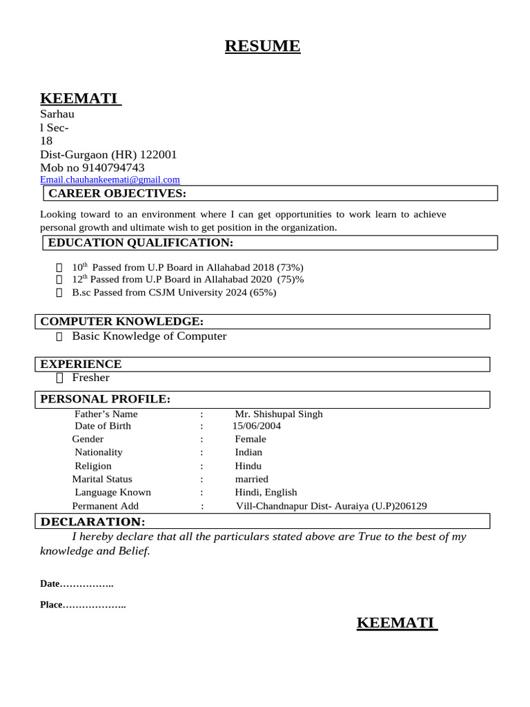 0 - Raman Resume | PDF