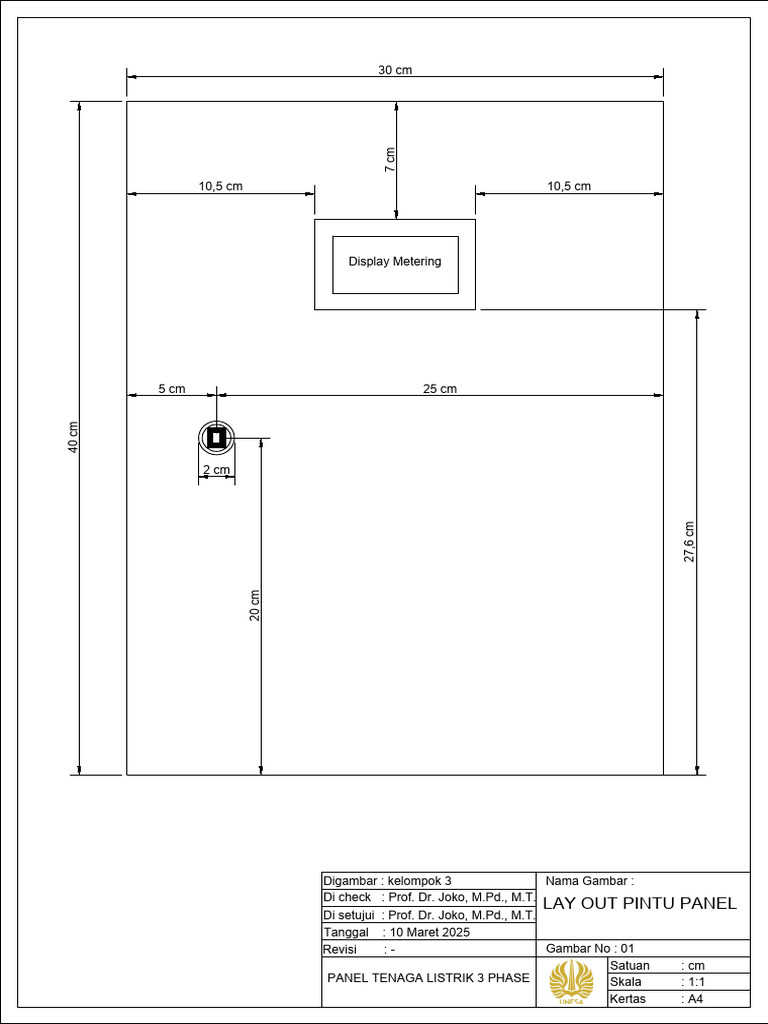 Layout Panel Listrik 3 Phase | PDF