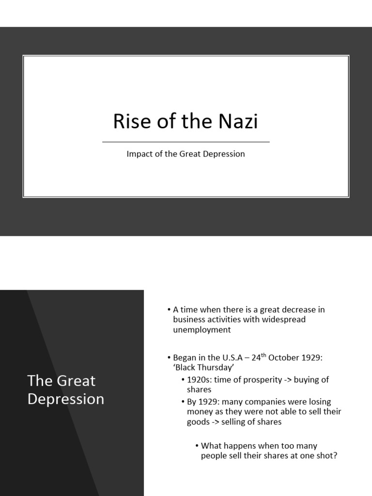 Impact of Great Depression Pt1 | PDF | Weimar Republic | Nazi Party