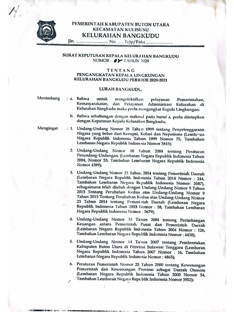 SK 2020 Sahid Tanasale | PDF